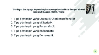 4. PPT TIPE gaya KEPEMIMPINAN PM STIE KN.pptx