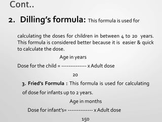 Posology for dosage calculation adults, children, old age patients | PPT