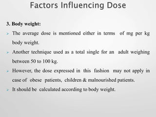 Posology for dosage calculation adults, children, old age patients | PPT
