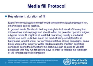 4. WHO Guidelines- Media Fill Validation.ppt