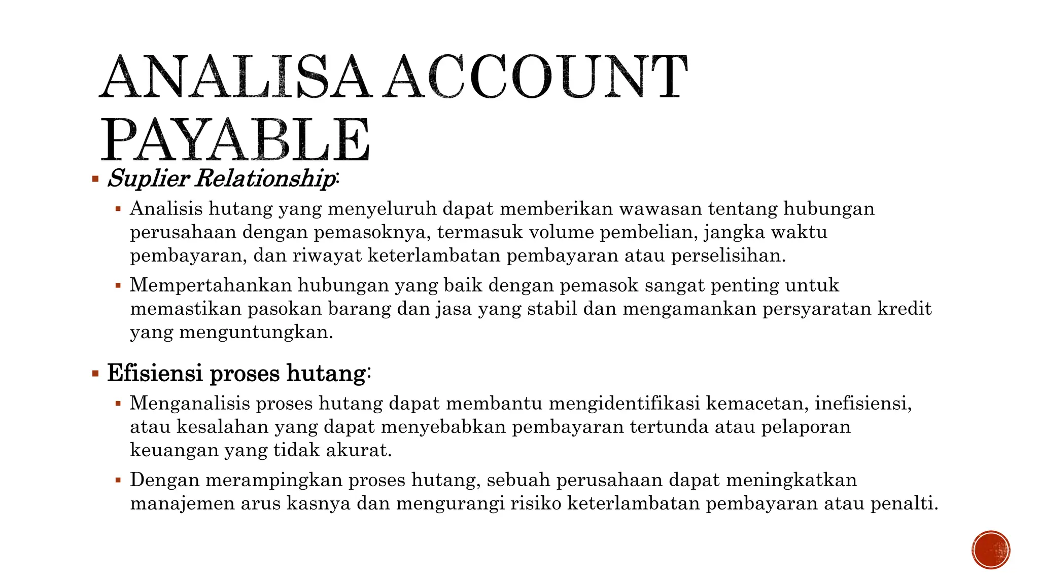 4. ANALISA ACCOUNT PAYABLE - Materi Pelatihan.pptx