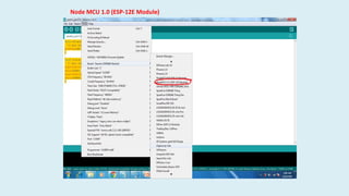 Introduction to Node MCU as a brain of Internet of Things | PPTX