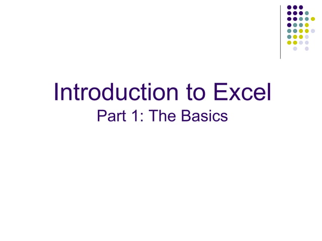 Using procedure of excel and methods to use they way and design | PPT