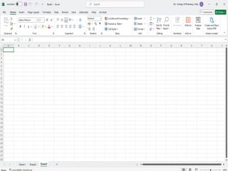 Using procedure of excel and methods to use they way and design | PDF