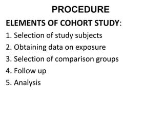 Cohort Study Design- Research Methodology | PPTX