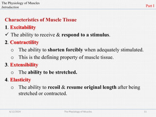 4. Muscle Physiology detail notes and power point | PPTX