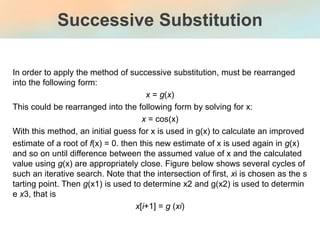 Numerical Methods: Solution of Algebraic Equations | PPT