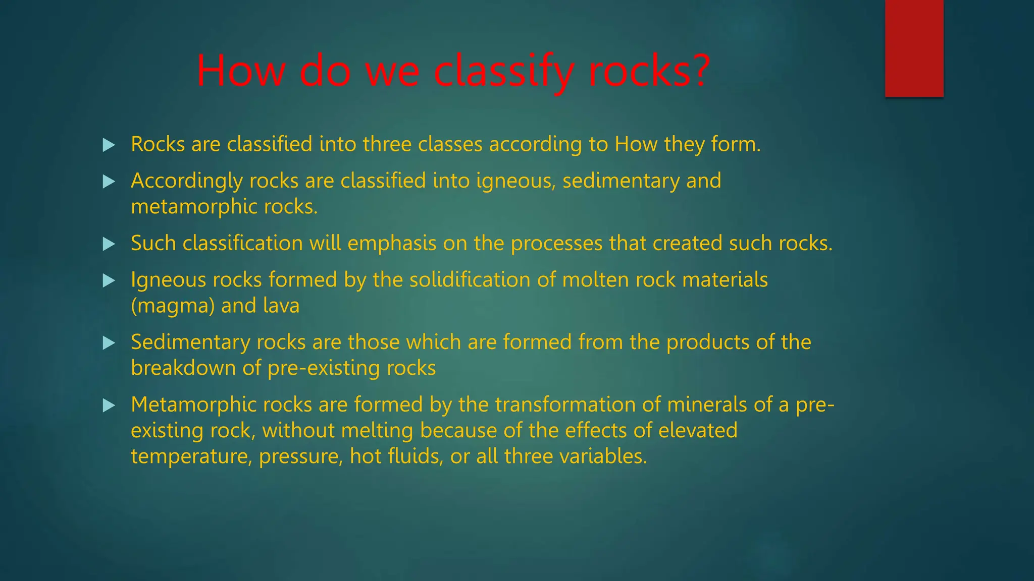 Rocks and their types and rock cycle pictures | PPT