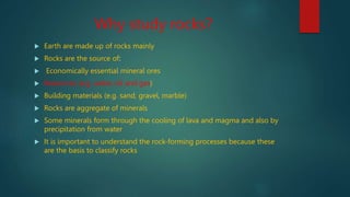 Rocks and their types and rock cycle pictures | PPTX
