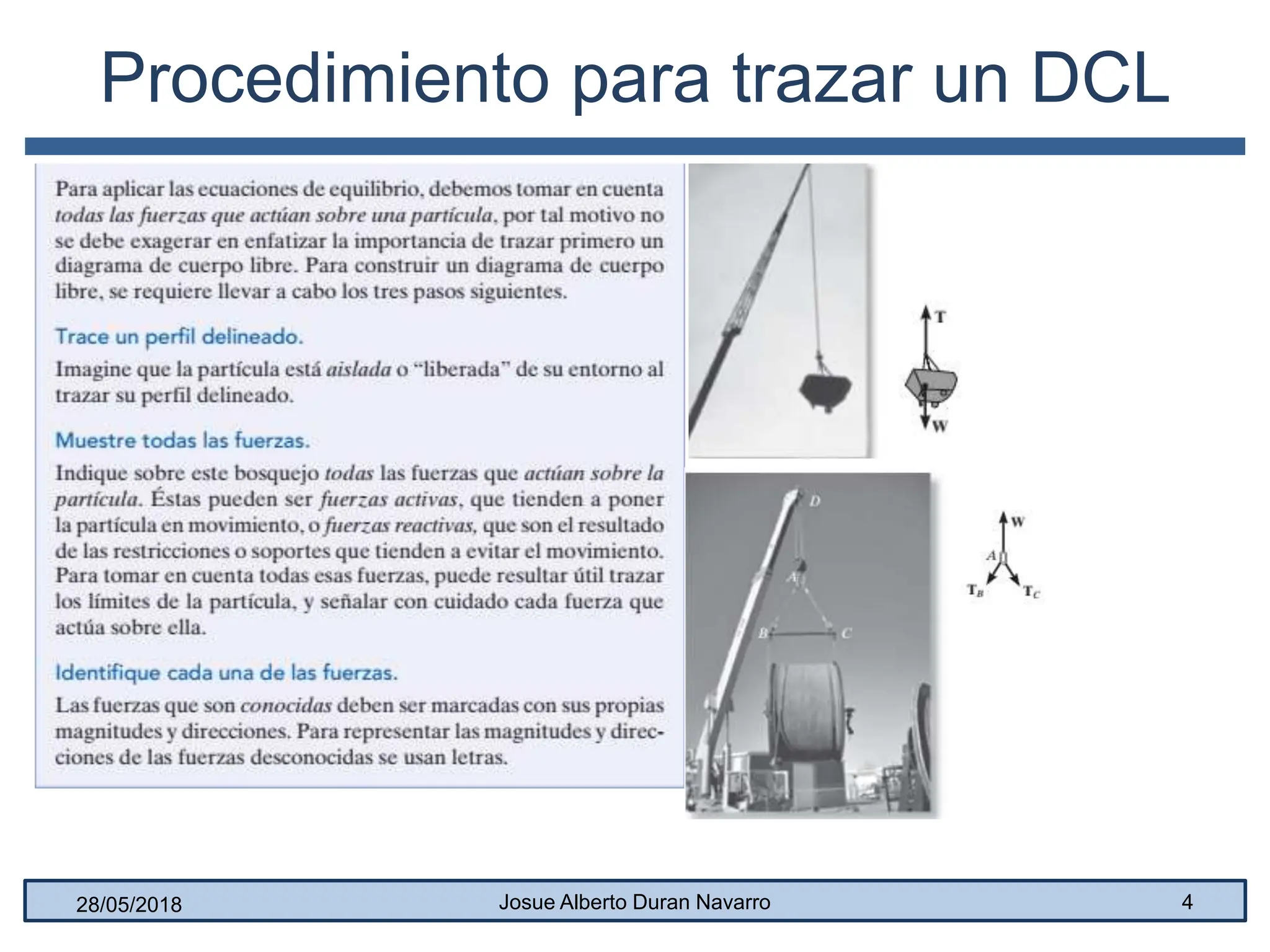 Equilibrio de una partícula en dos dimensiones | PPT