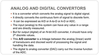 Analog and Digital Convertors - (ADC) | PPT