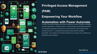 Empowering Your Workflow Automation with Power Automate | PPTX | Cloud Computing | Internet
