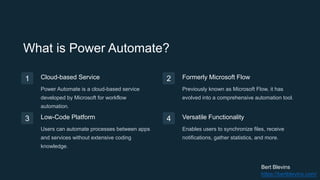 Empowering Your Workflow Automation with Power Automate | PPTX | Cloud Computing | Internet