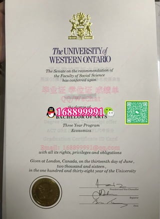 University of Western Ontario degree offer diploma Transcript | PDF