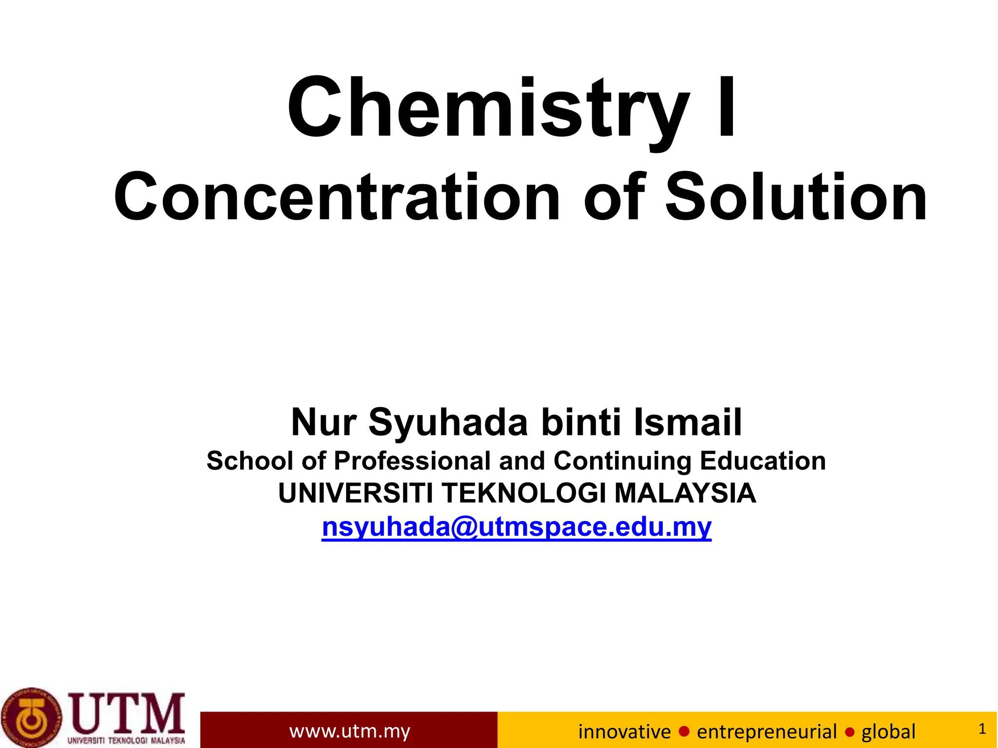Concentration of Solution chemistry.pptx