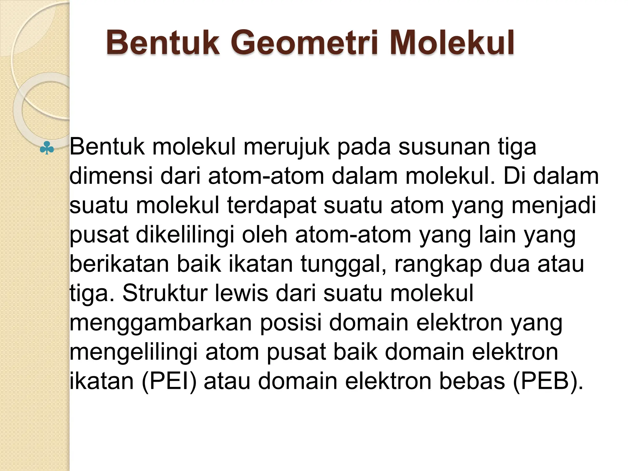 PPT Bentuk Molekul pptx kimia kelas XI sma | PPTX