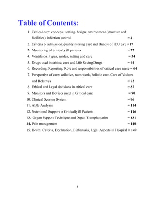 Text Book of Critical Care Nursing ICU NURSING | PDF