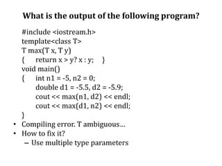 4.1 C++ Template for engineering course. Learn easily | PPT