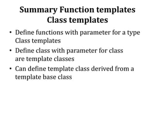 4.1 C++ Template for engineering course. Learn easily | PPT