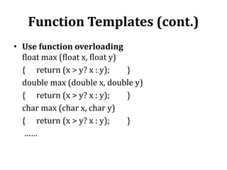 4.1 C++ Template for engineering course. Learn easily | PPT