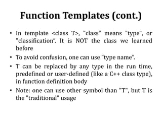 4.1 C++ Template for engineering course. Learn easily | PPT