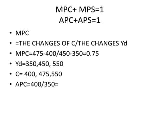 4. NATIONAL INCOME DETERMINATION FOR MACROECONOMICSpptx | PPT