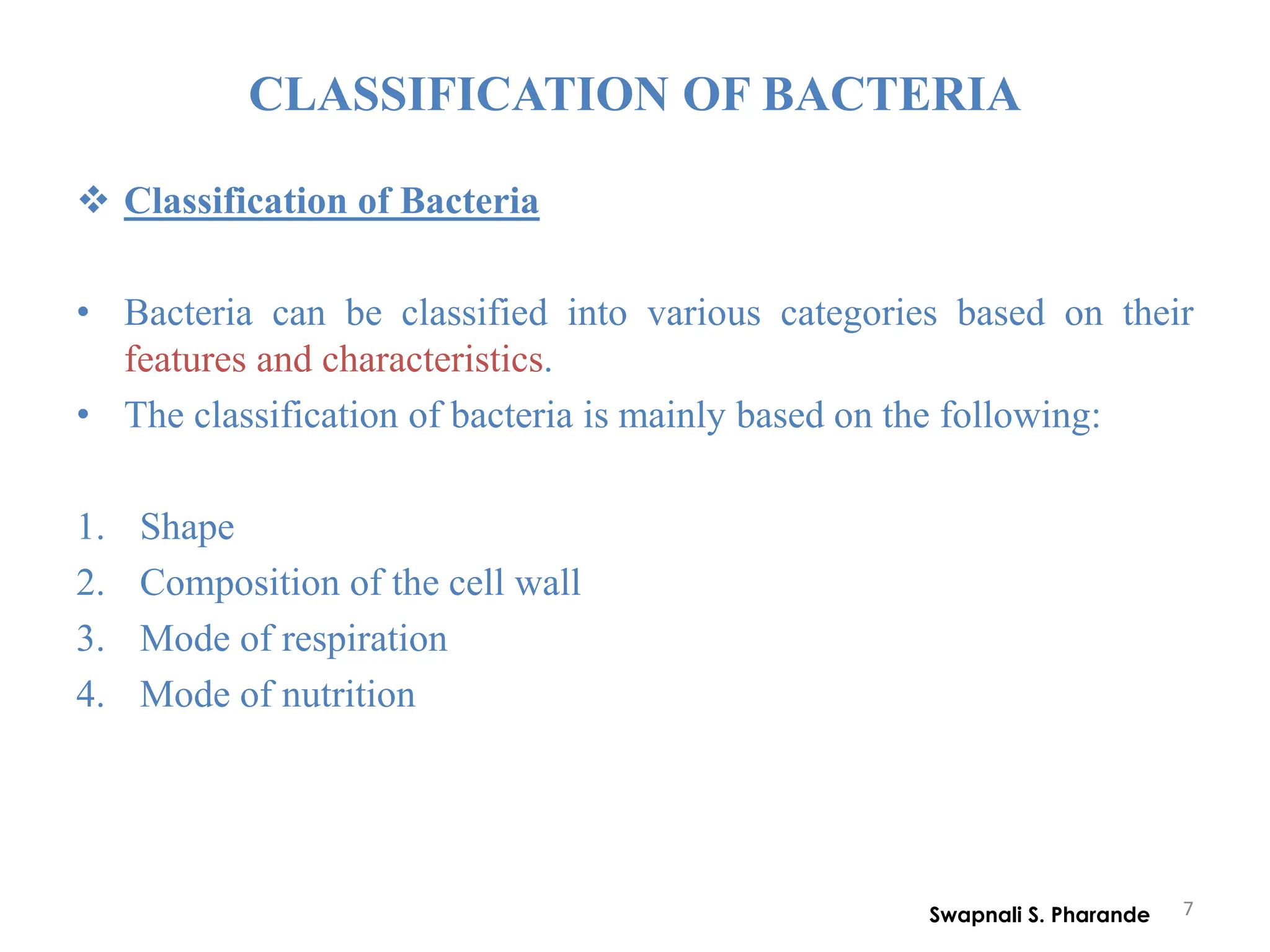 Bacteria: Classification of Bacteria.pdf