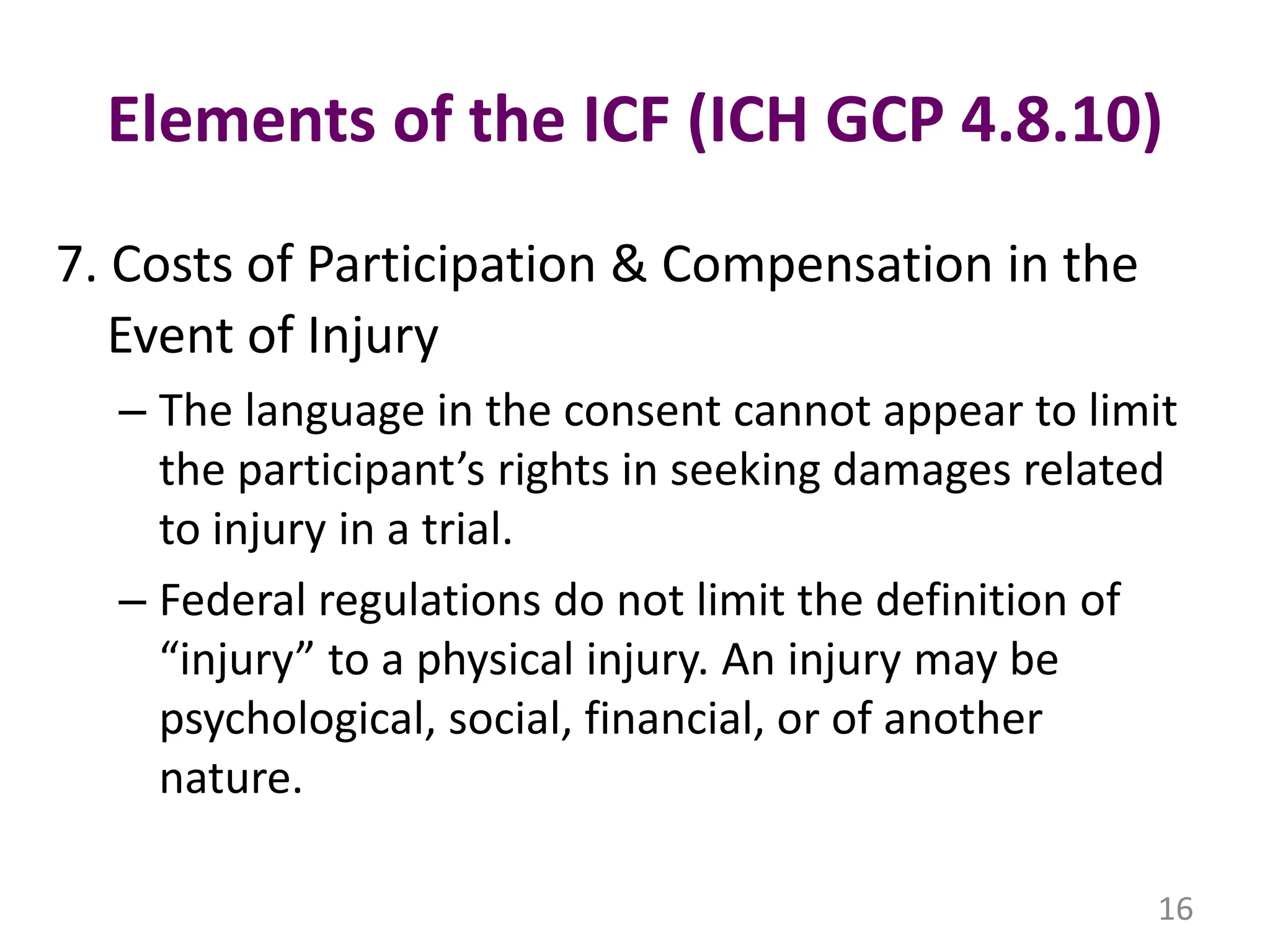 GCP Lecture The Informed Consent Process | PPTX