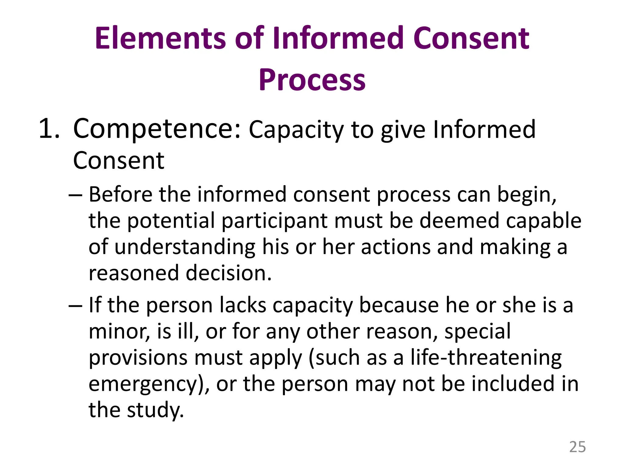 GCP Lecture The Informed Consent Process | PPTX