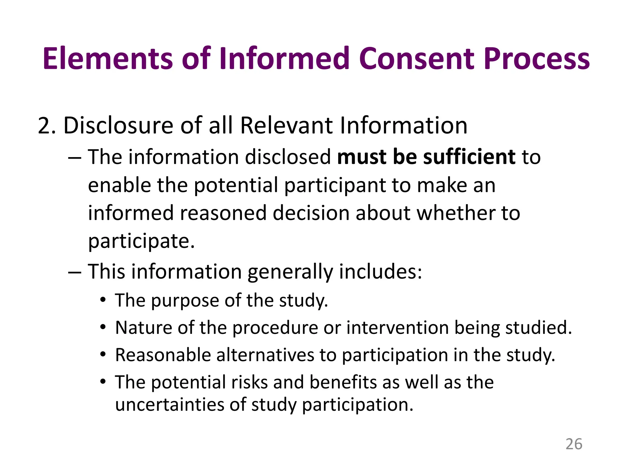 GCP Lecture The Informed Consent Process | PPTX