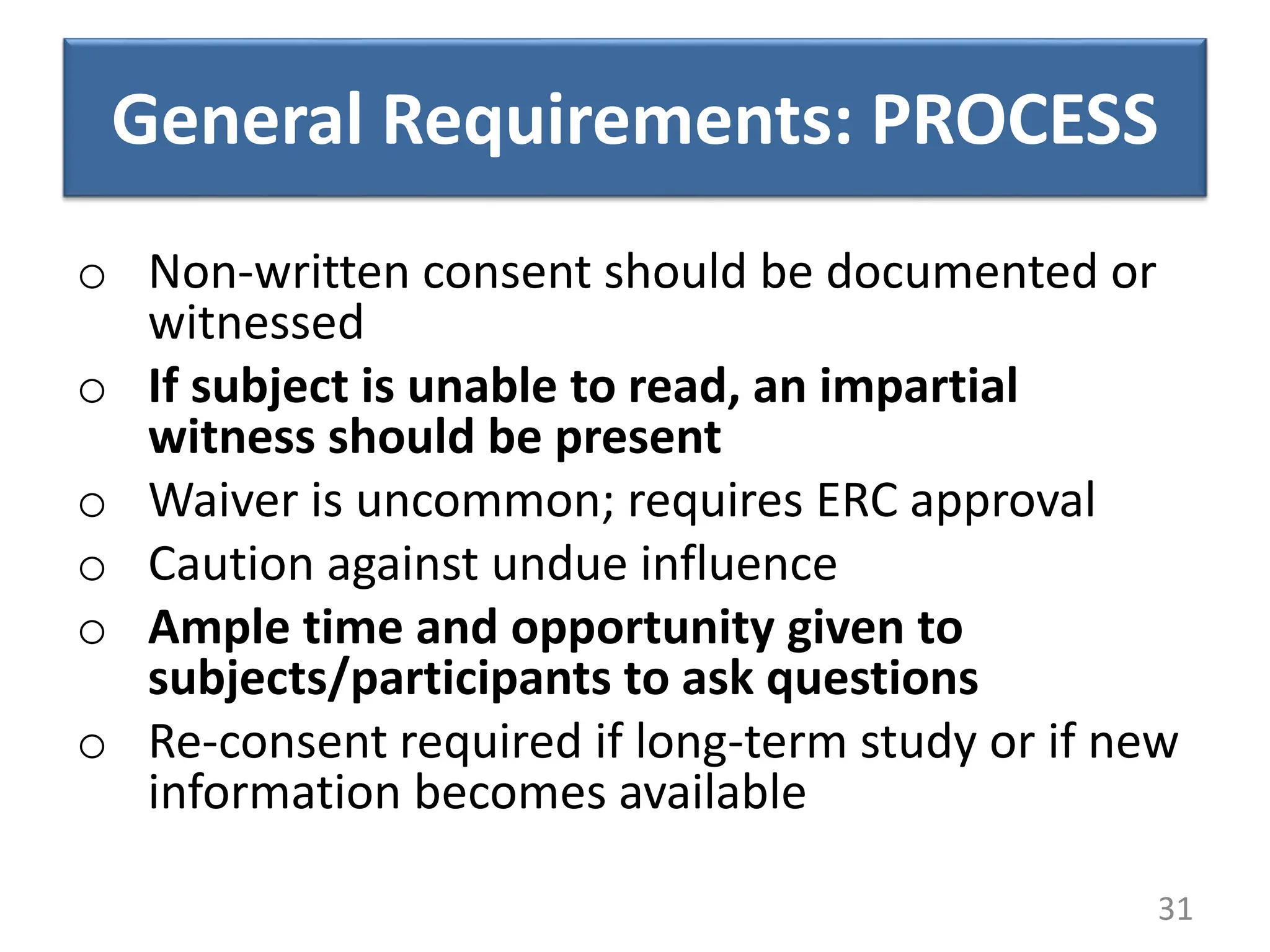 GCP Lecture The Informed Consent Process | PPTX