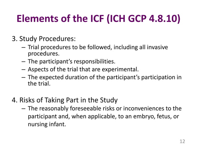 GCP Lecture The Informed Consent Process | PPT