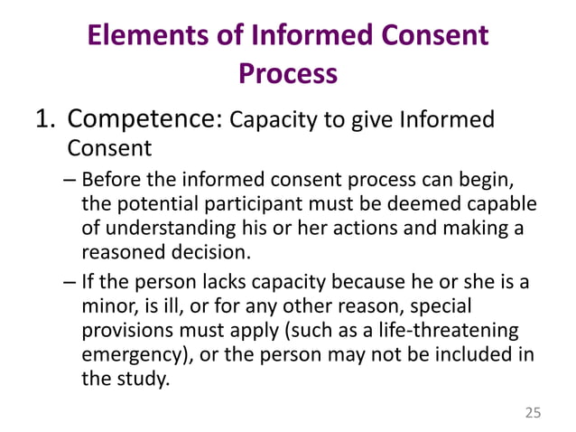 GCP Lecture The Informed Consent Process | PPT