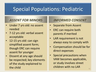 GCP Lecture The Informed Consent Process | PPTX