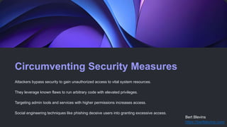 Escalate Privileges in Windows: Addressing a Critical Security Vulnerability | PPTX