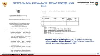 Pemanfaatan Data Statistik Sektoral Pada E-Walidata SIPD | PDF