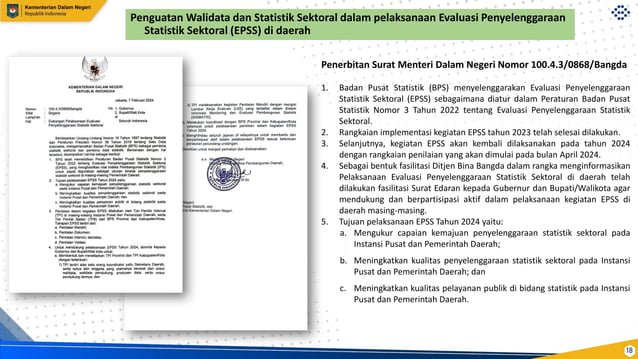 Pemanfaatan Data Statistik Sektoral Pada E-Walidata SIPD | PDF