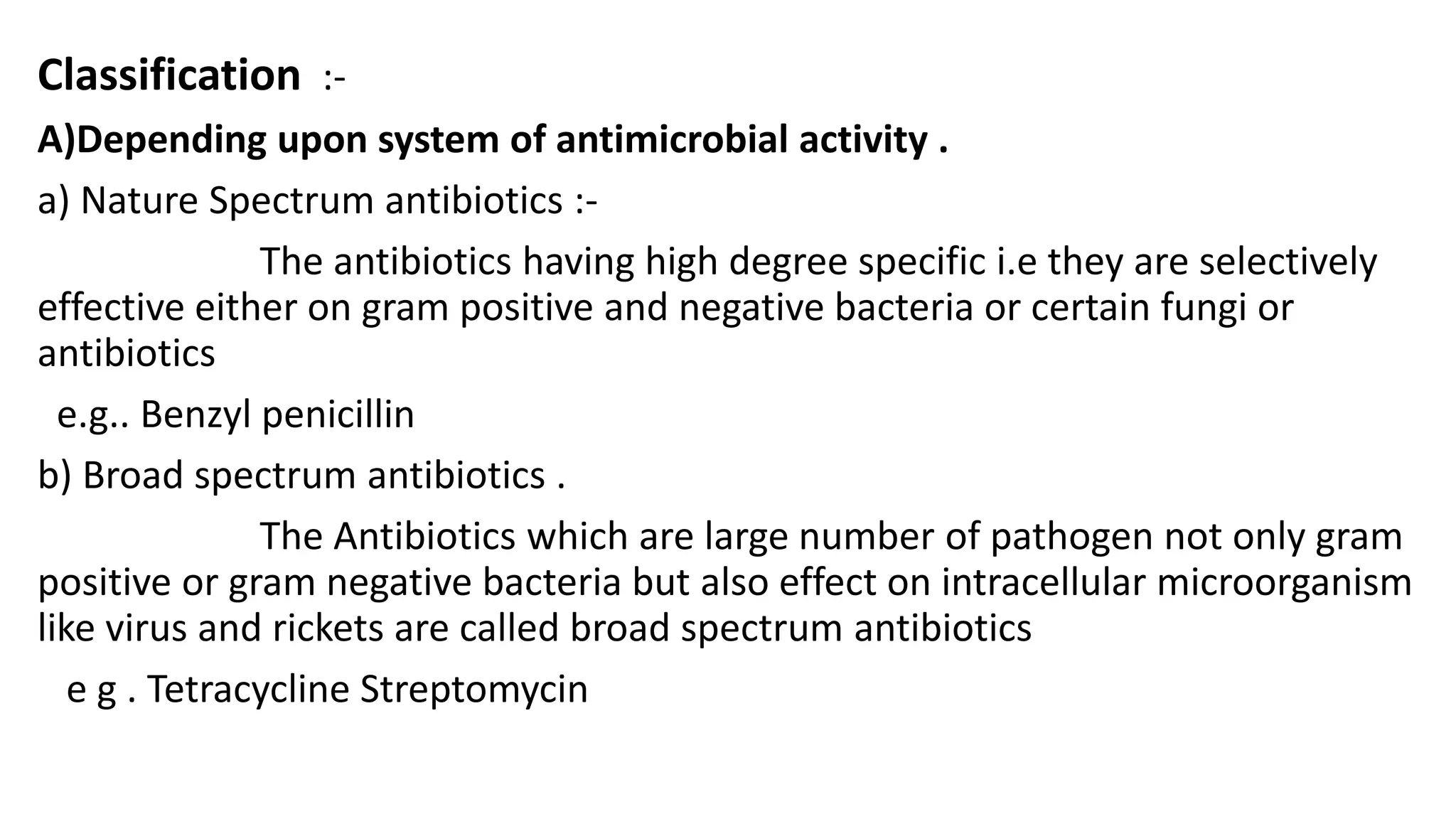 ANTIBIOTICS-Introduction and Classification | PPTX