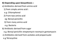 ANTIBIOTICS-Introduction and Classification | PPTX