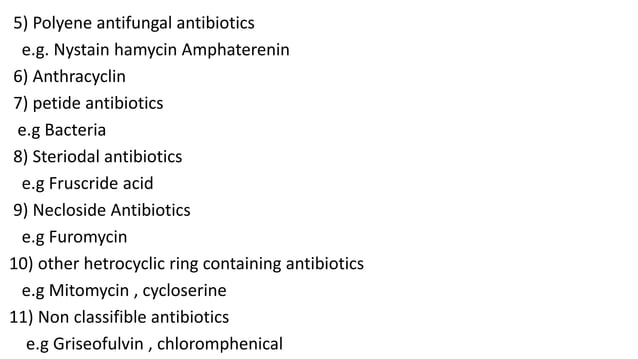 ANTIBIOTICS-Introduction and Classification | PPTX