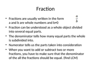 Fraction and Ratio Calculation for Prelims | PPT