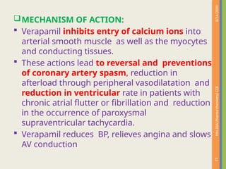 .CALCIUM CHANNEL BLOCKERS. VASODILATORS,PMC 2 | PPTX