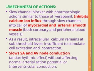 .CALCIUM CHANNEL BLOCKERS. VASODILATORS,PMC 2 | PPTX