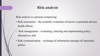 4. MICROBIOLOGICAL RISK ASSESSMENT ON FOODBORNE PATHOGENS (3rd semester ...