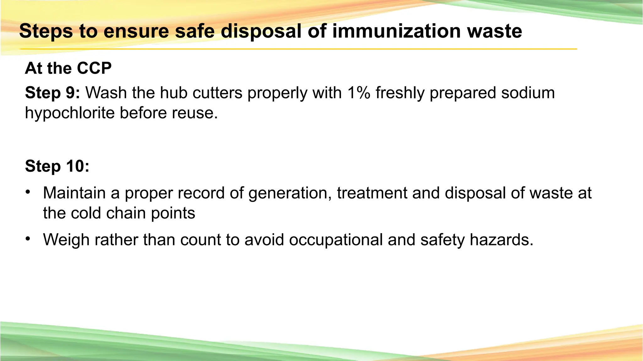 4. Safe Injection and Immunization waste management.pptx