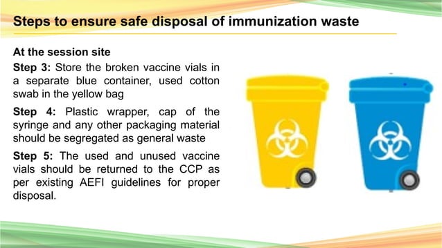 4. Safe Injection and Immunization waste management.pptx | Infectious ...