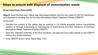 4. Safe Injection and Immunization waste management.pptx