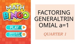 4. MATH BINGO FACTOR.pptx mathematics activity | PPTX