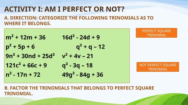 4. FACTORING NOT PST A=1.pptx MATHEMATICS | PPT