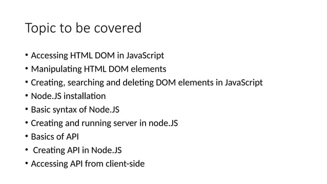 Programming Using Javascript Html Css Js Ppt